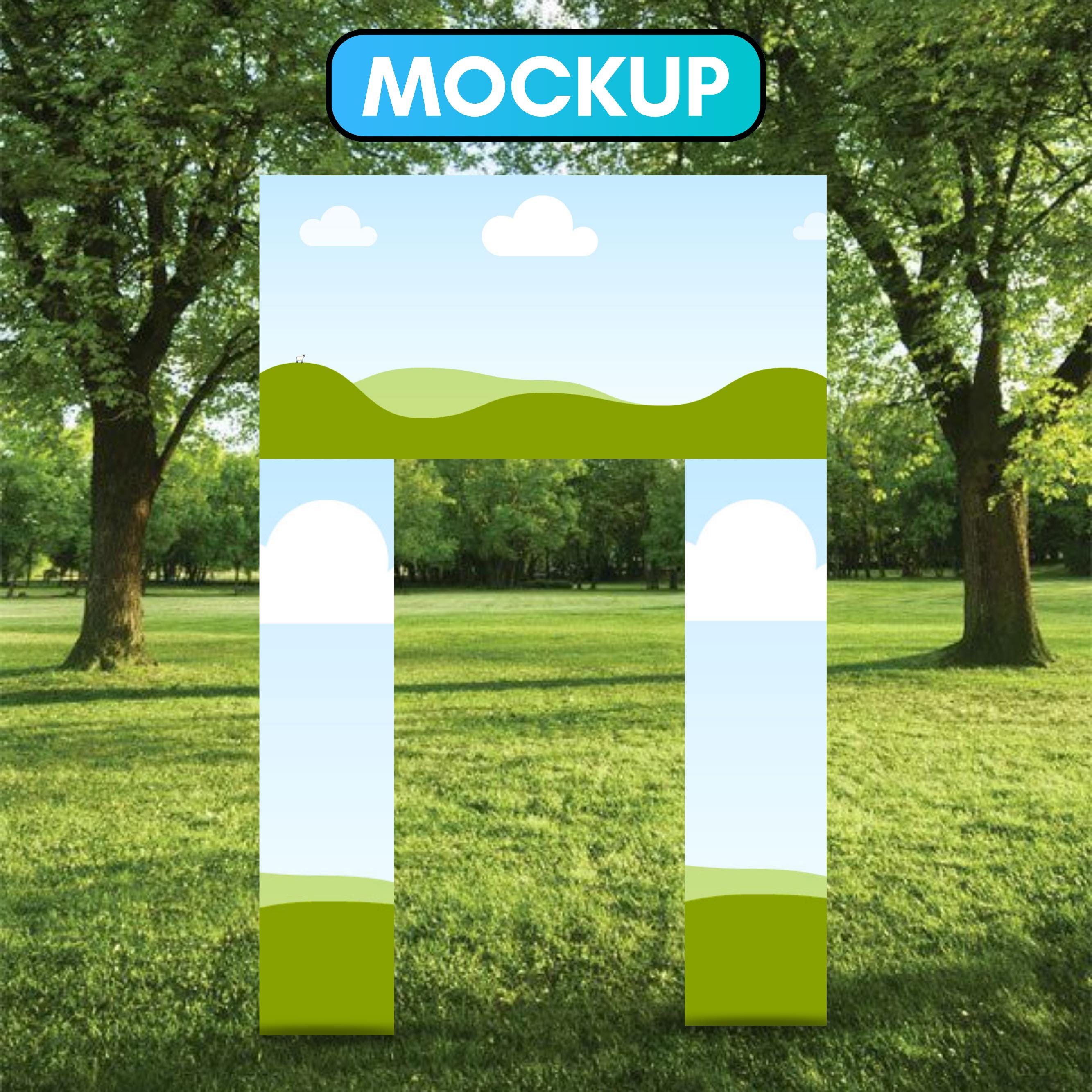 Graduation Arch Decor and Mockup, Party Entryway, Arch Mockup Template ...