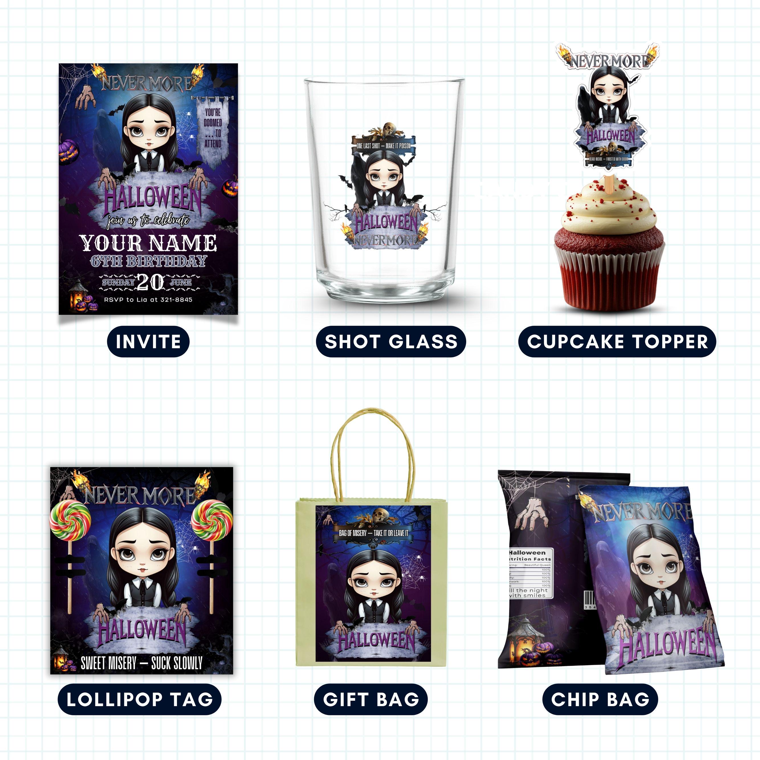 Halloween Party Bundle, Halloween Black & Purple Adams Ghost Bundle ...
