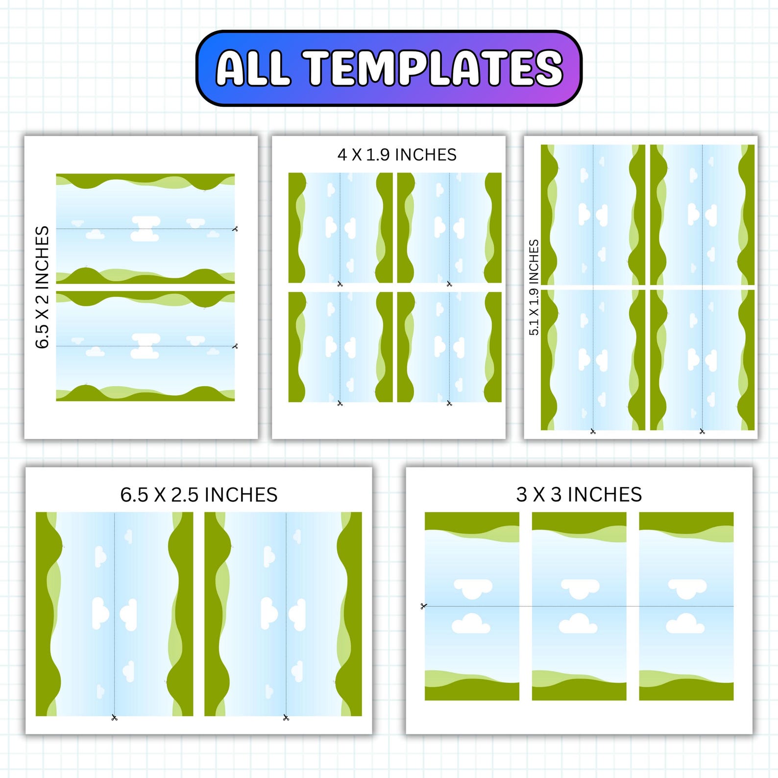 Treat Bag Toppers Template Bundle Editable, Treat Bag Label Template ...