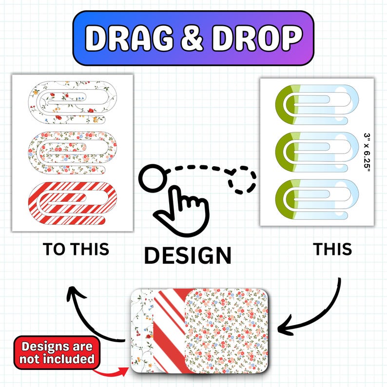 Jumbo Paperclip Template, Editable Paper Clip Bookmark Template ...