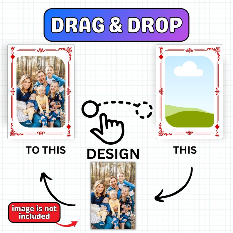 Blank Playing Cards Templates, Custom Poker Card Canva Templates ...