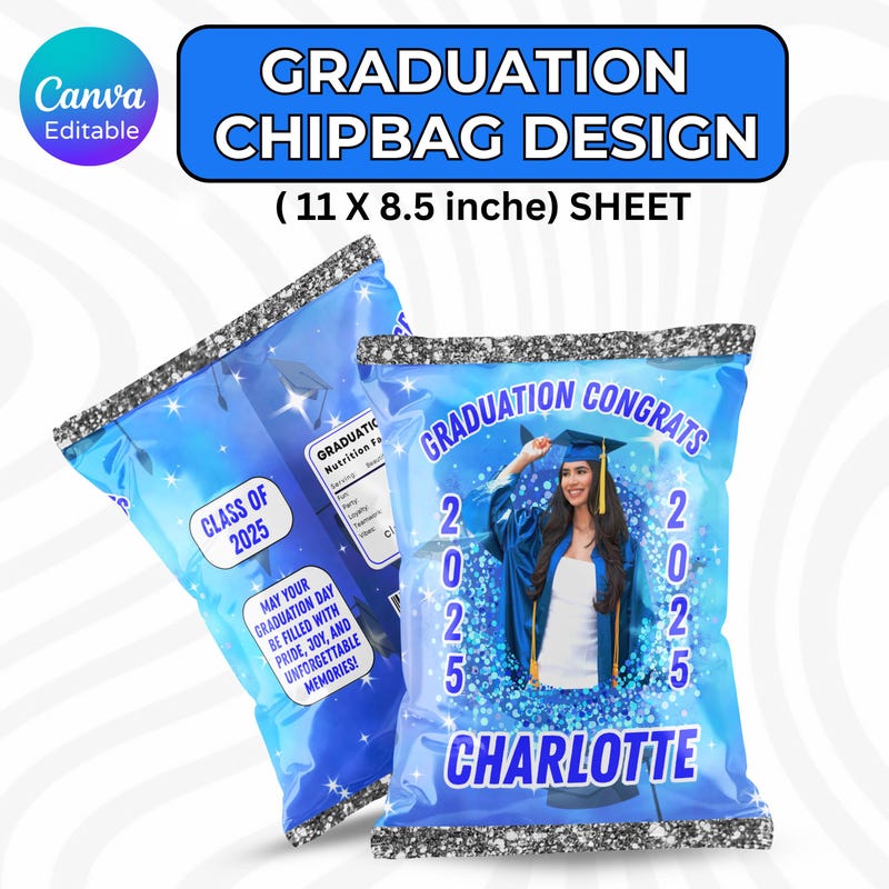 Graduation Chip Bags - Etsy