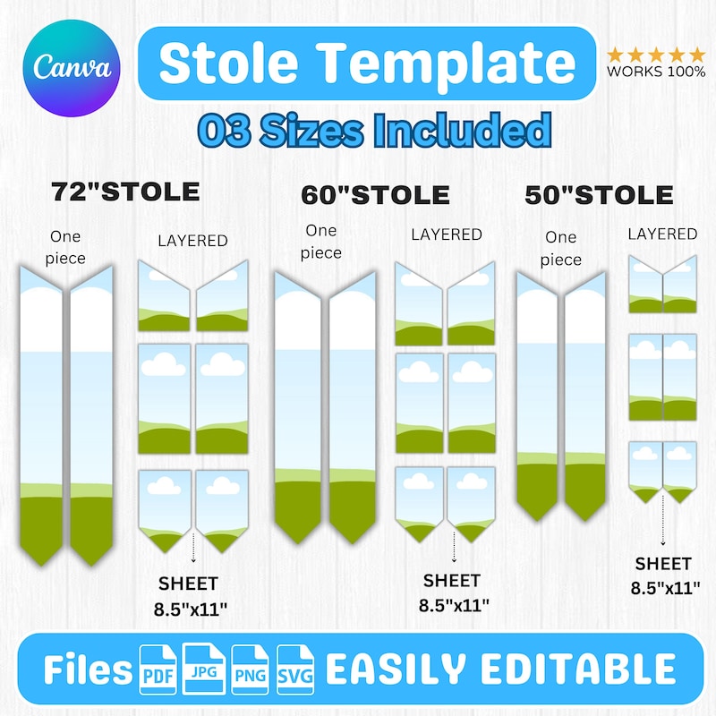 Stole 2025 Canva - Etsy