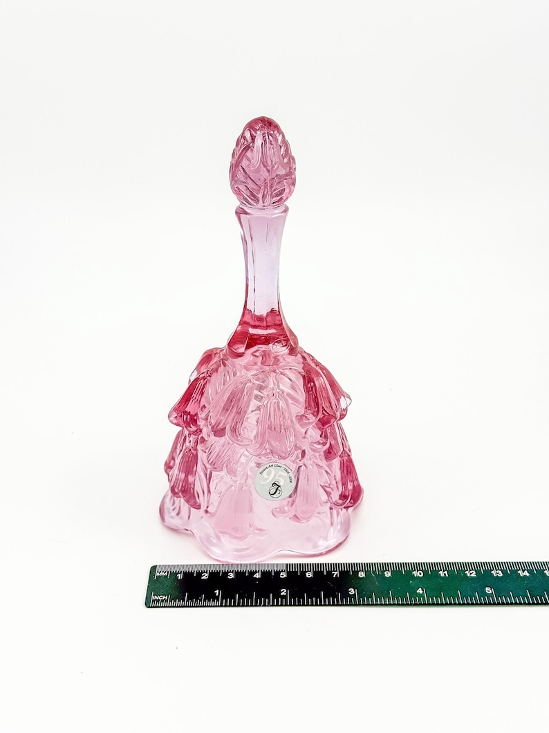 Fenton Art Glass Temple Bell – Dusty Rose Lily of the Valley - Etsy