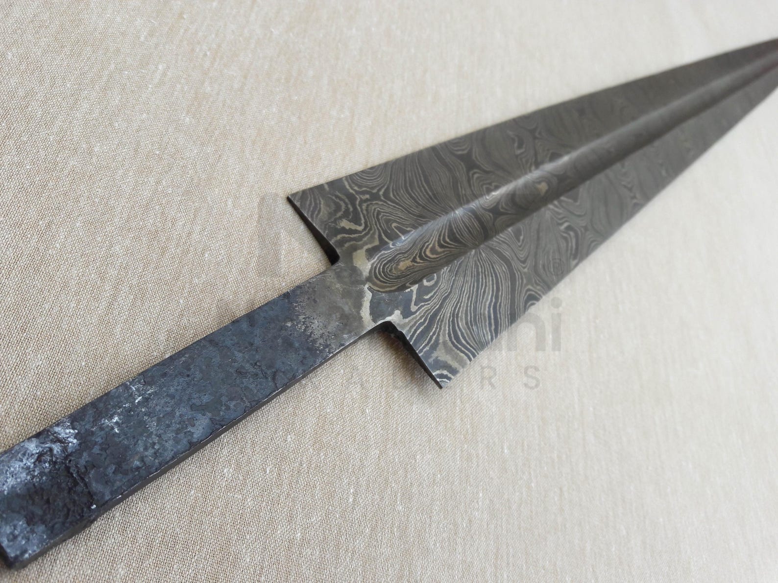 38" Damascus Dual Edge Viking Sword Blank Blade NMT-2521 - Etsy