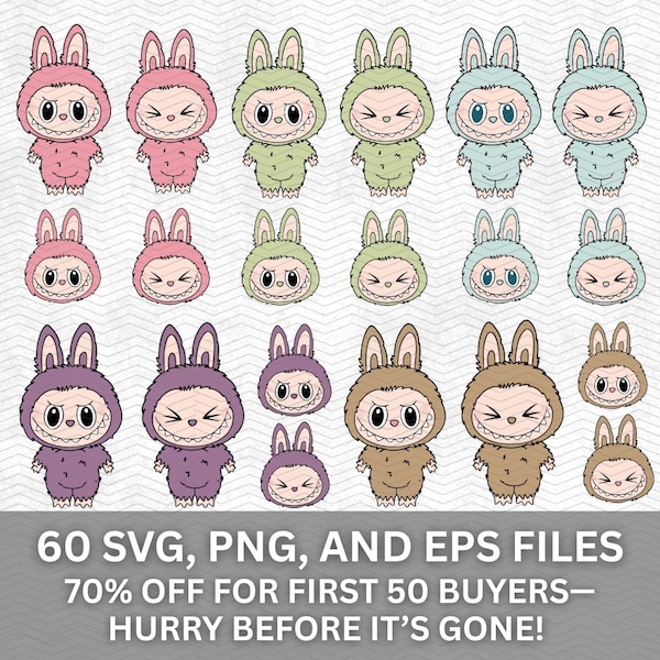 Labubu png - Etsy España