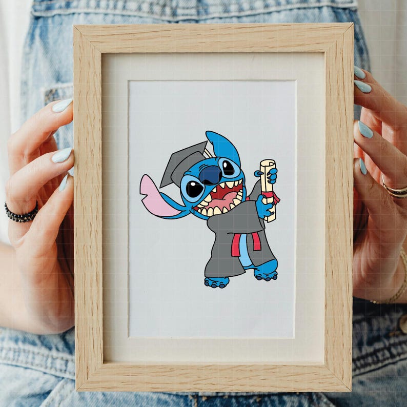 3215 - Stitch Finishes College SVG, EPS, PNG - Lilo Y Stitch Clipart ...