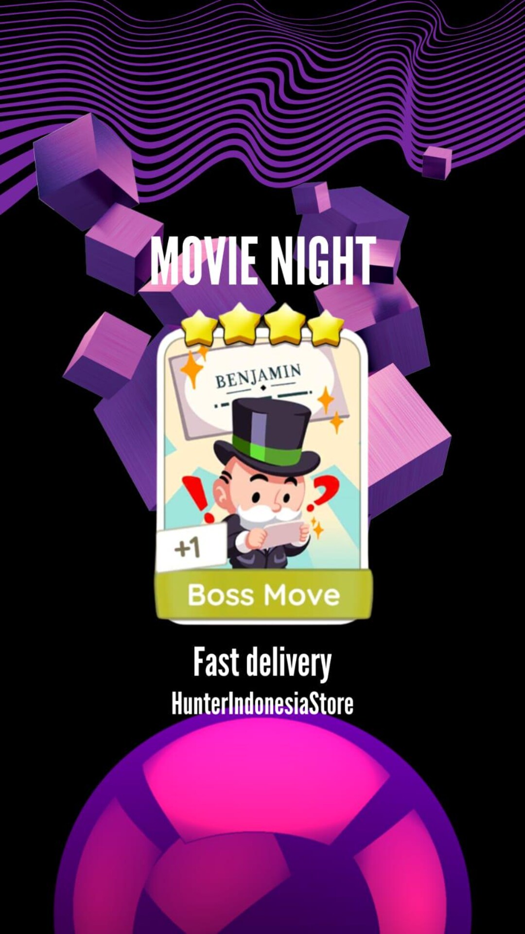 Boss Move - Monopoly Go!!! 4 Star Movie Night Album Fast Delivery - Etsy