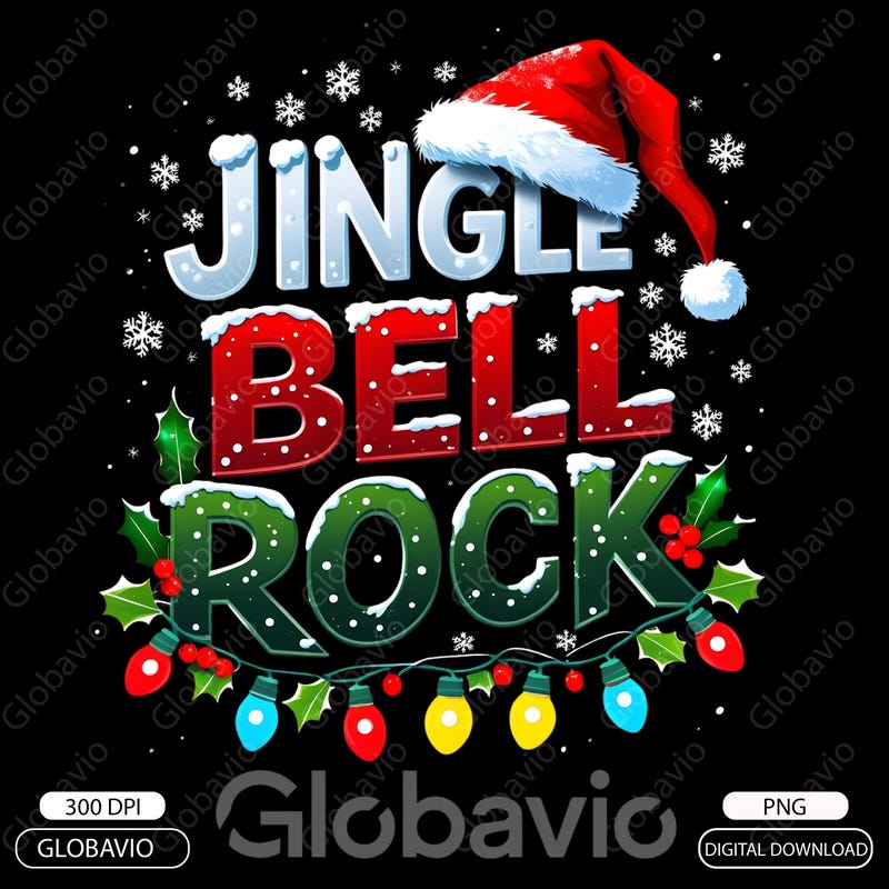 Jingle Bells Music Print - Etsy