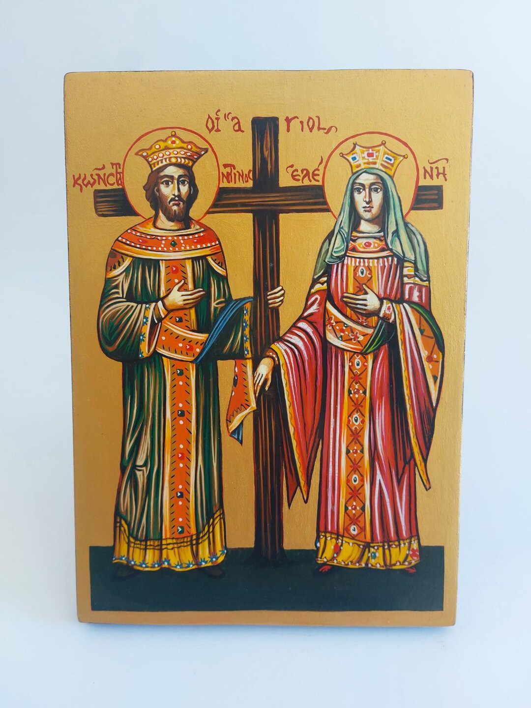 Saint Constantine and St Helena Icon / Hand-painted Icon - Etsy