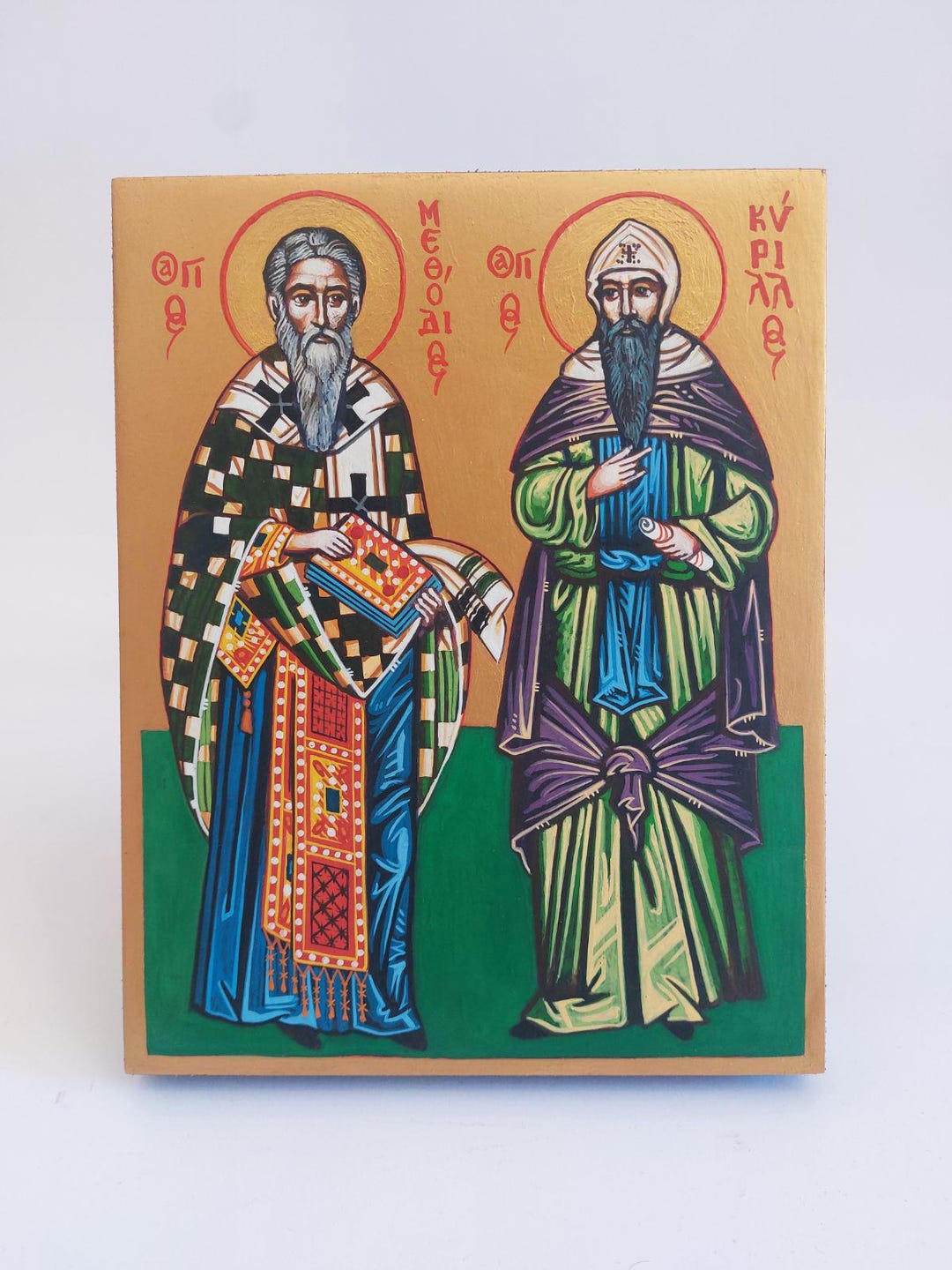 Saint Cyril and Saint Methodius Icon / Hand-painted Icon - Etsy