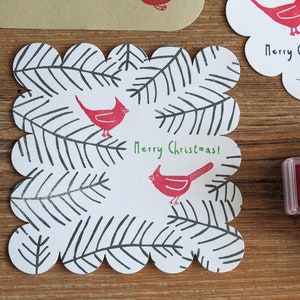 Glorious Red Cardinals Christmas Cardinal Christmas Stamp - Etsy