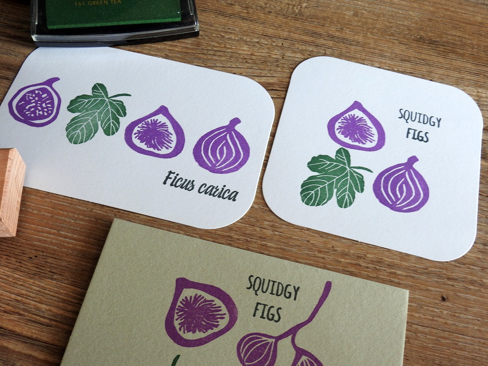 Fig Stamp Fresh Figs Rubber Stamp Fruit Stamp Common | Etsy