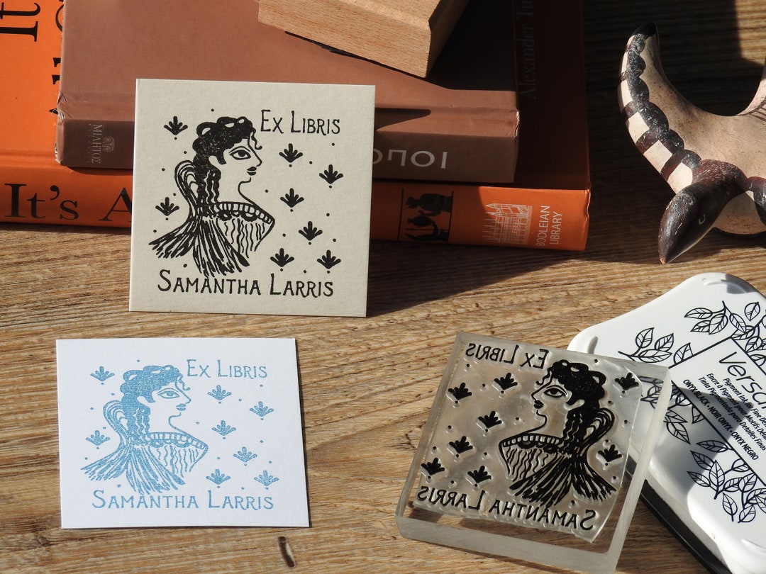 La Parisienne Personal Library Stamp Ancient Greece Minoan Lady Knossos ...