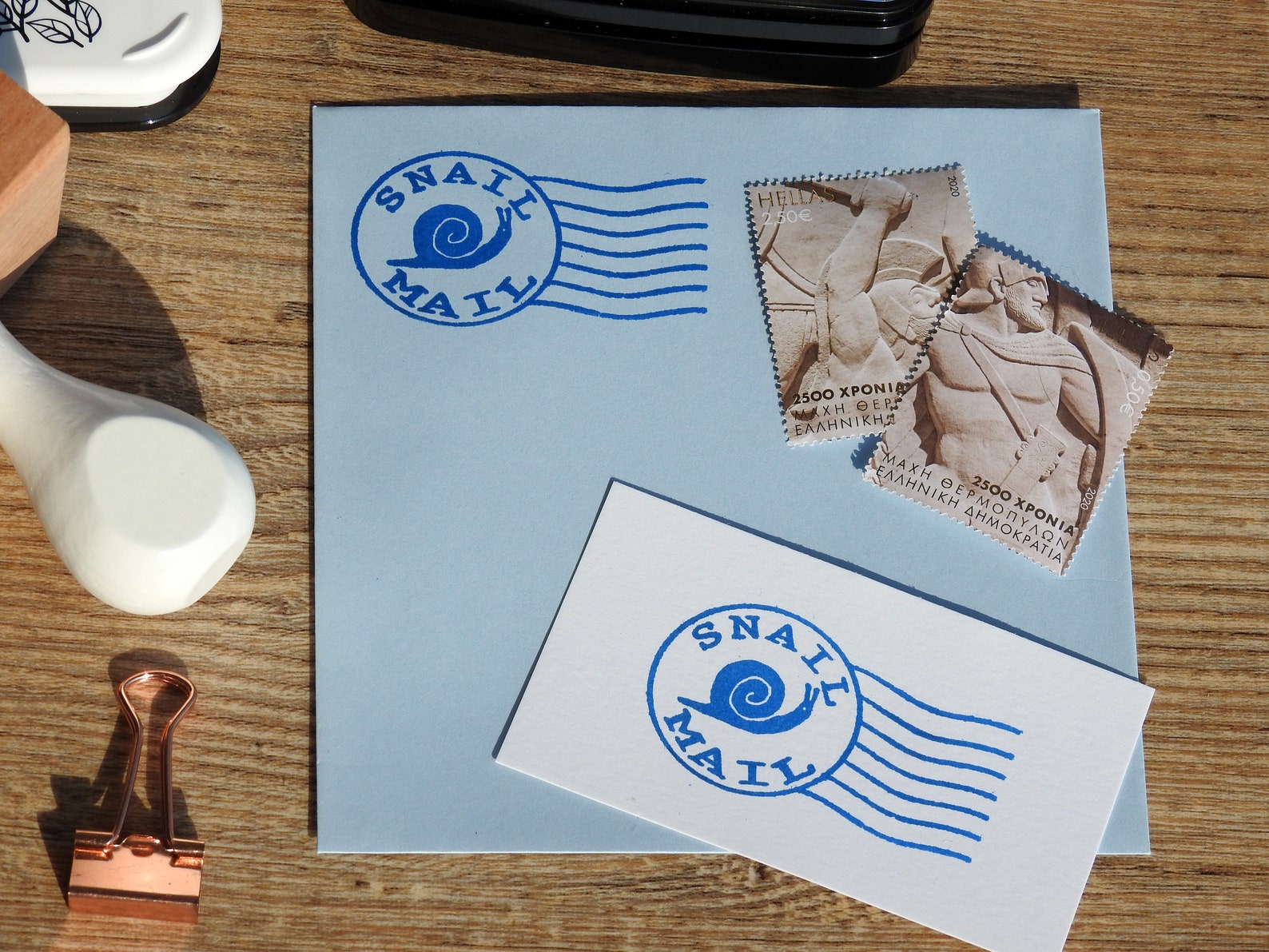 Curly Wurly Snail Post Office Franking Stamp Packaging Stamp - Etsy