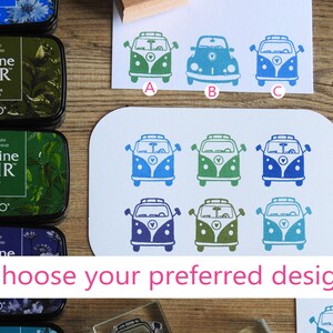 Boho Camper Van Rubber Stamp Beetle Car Camper Van - Etsy