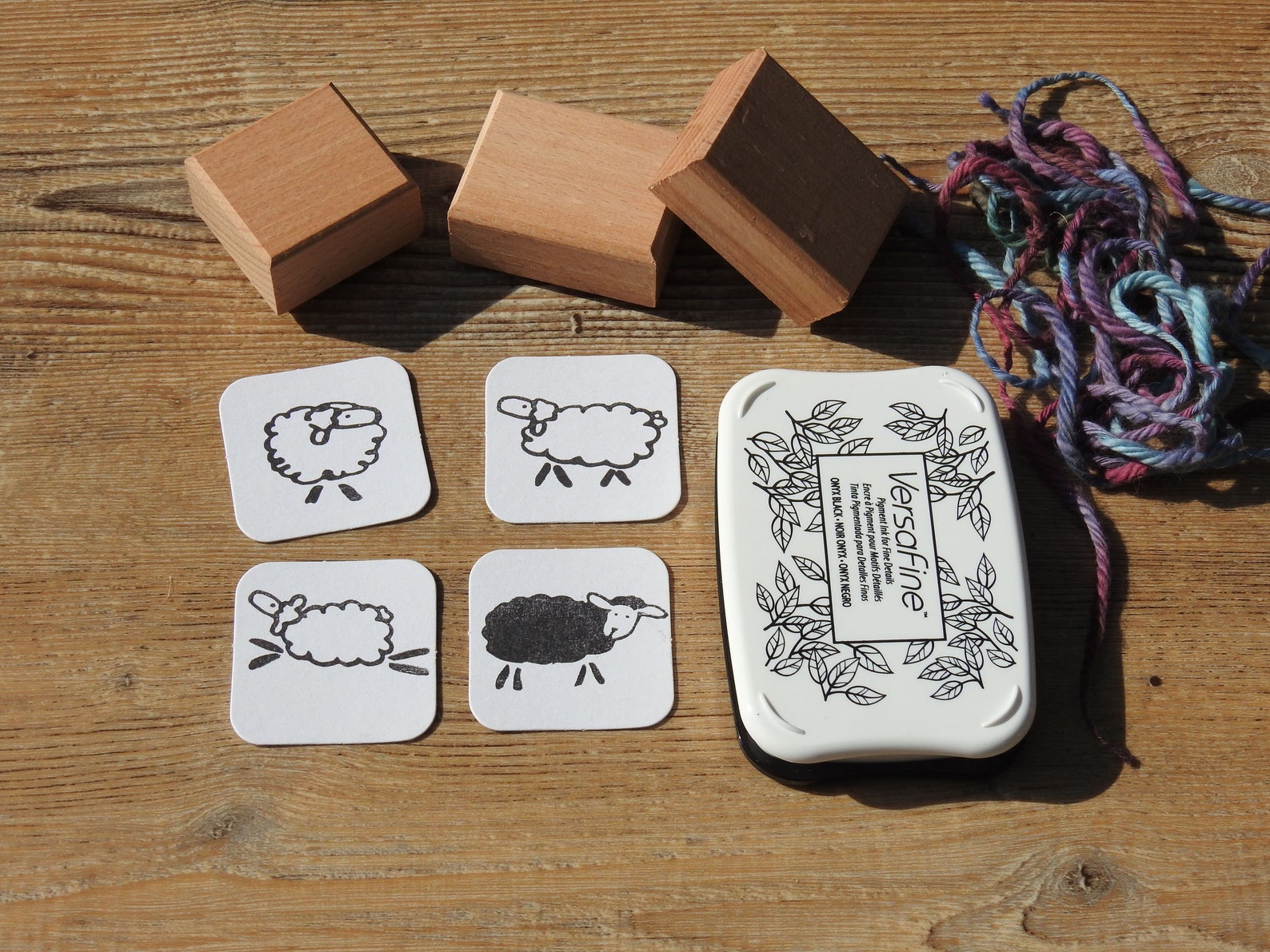 Cheeky Sheep Stamps Knitting Yarn Wool Black Sheep - Etsy