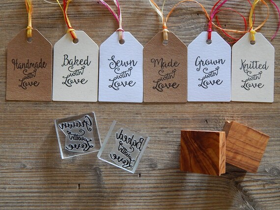 Fancy Font Crafter's Stamp Knitted Baked Grown | Etsy