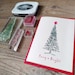 Large Christmas Pine Tree and Star Festive Stamps Christmas Tree Merry ...