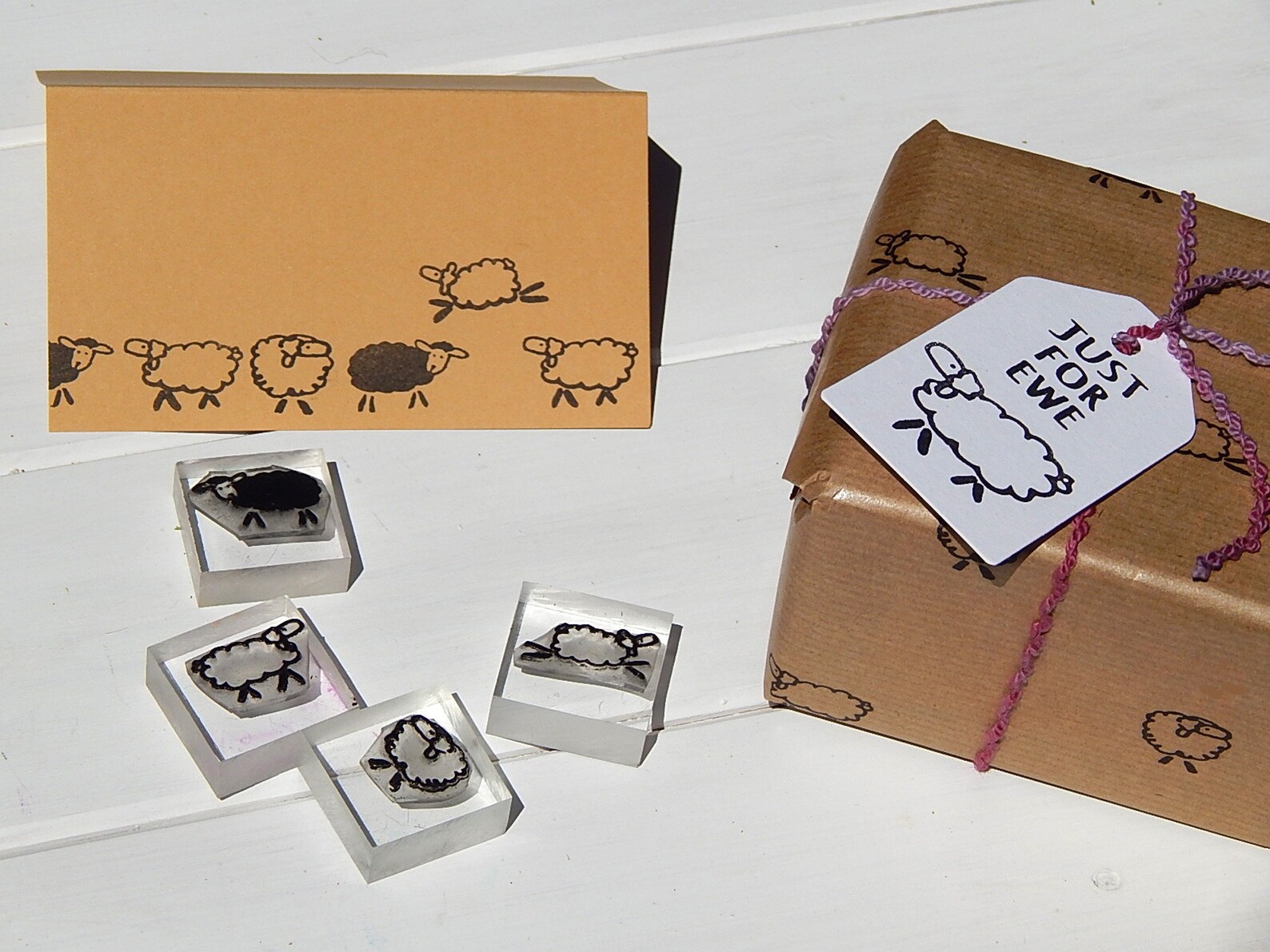 Cheeky Sheep Stamps Knitting Yarn Wool Black Sheep - Etsy