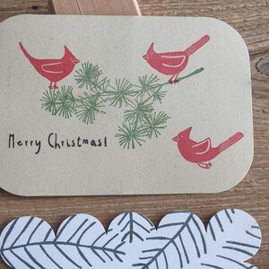 Glorious Red Cardinals Christmas Cardinal Christmas Stamp - Etsy