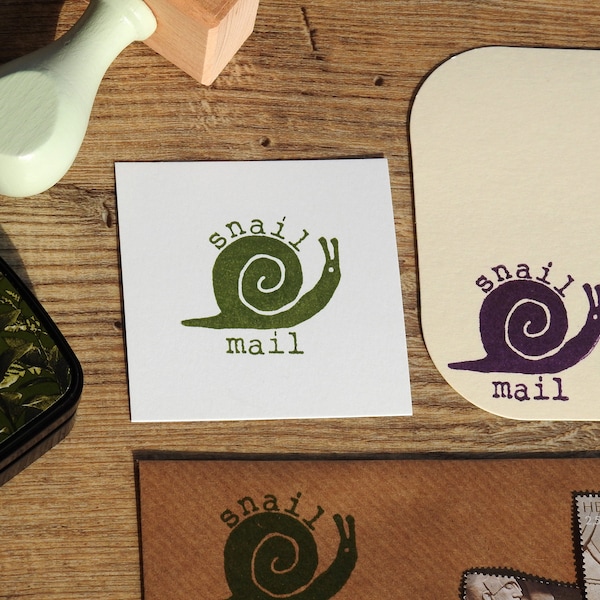 Snail Mail Stamp - Etsy