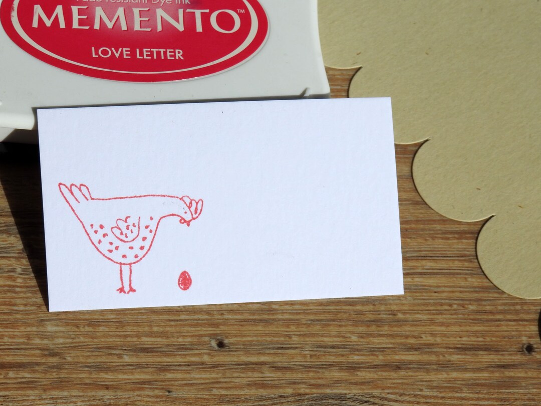 Chicken and Egg Rubber Stamp Hen Stamp Rescue Hen Hen Lover Chicken ...