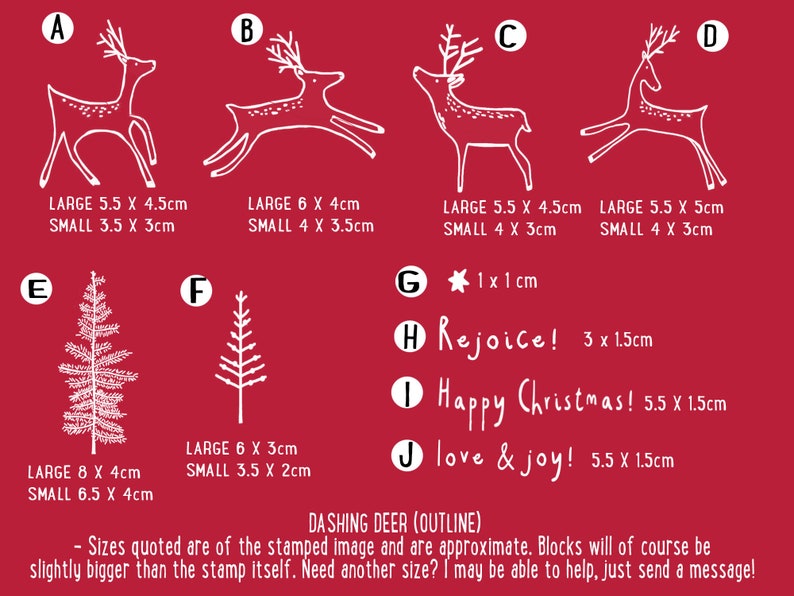 Dashing Reindeer Forest Scene Winter Woodland Festive | Etsy