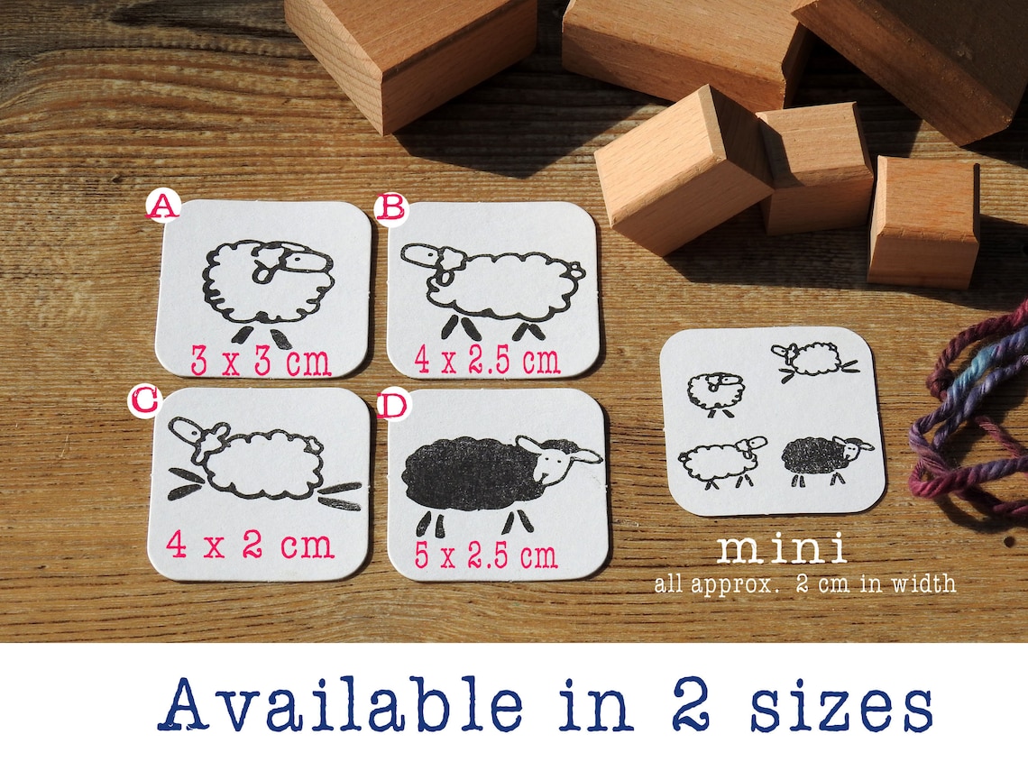 Cheeky Sheep Stamps Knitting Yarn Wool Black Sheep - Etsy