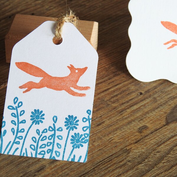 Fox Stamp - Etsy