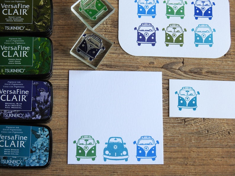Boho Camper Van Rubber Stamp Beetle Car Camper Van - Etsy
