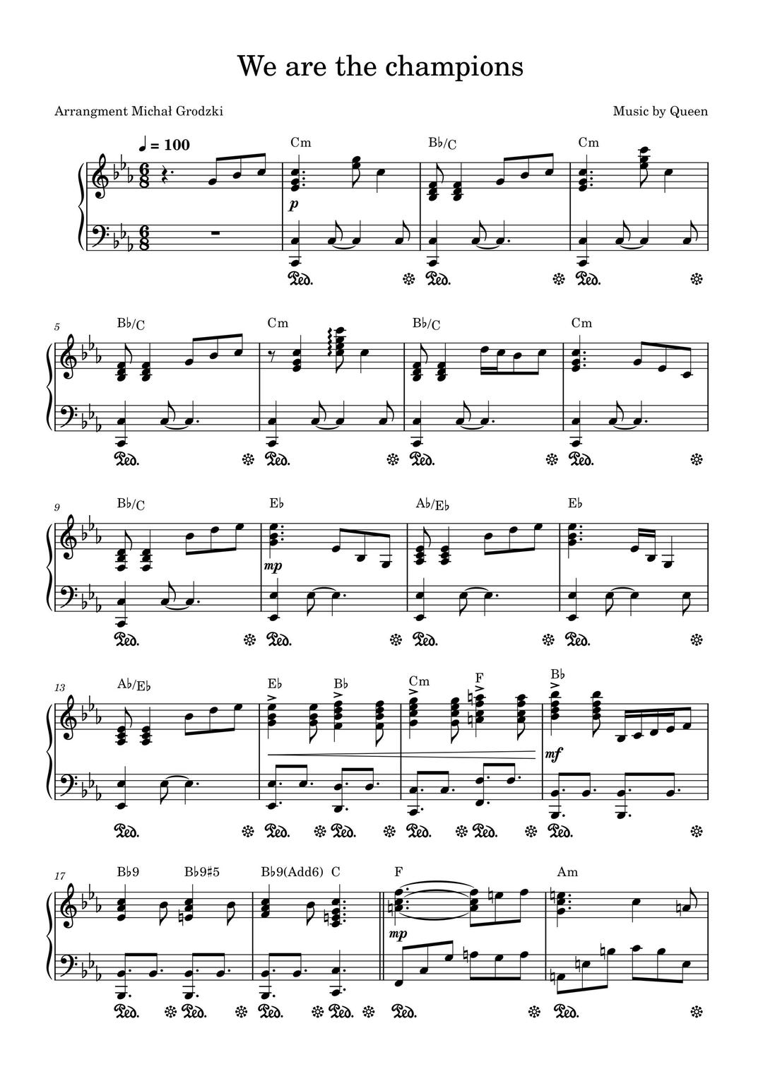 We Are the Champions – Queen | Custom Arrangement | Sheet Music PDF - Etsy
