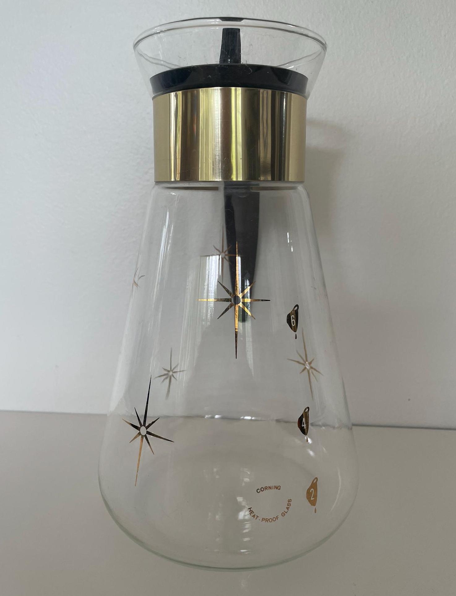 Vintage Mid Century Modern Corning Ware Coffee Carafe With "atomic ...