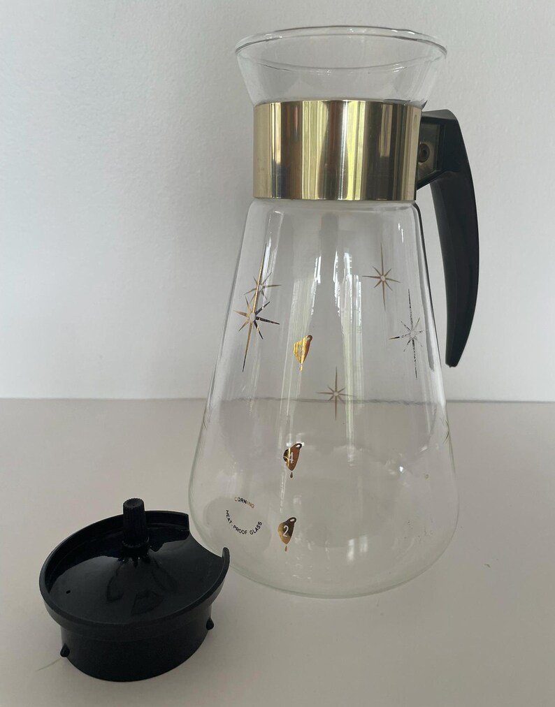Vintage Mid Century Modern Corning Ware Coffee Carafe With "atomic ...