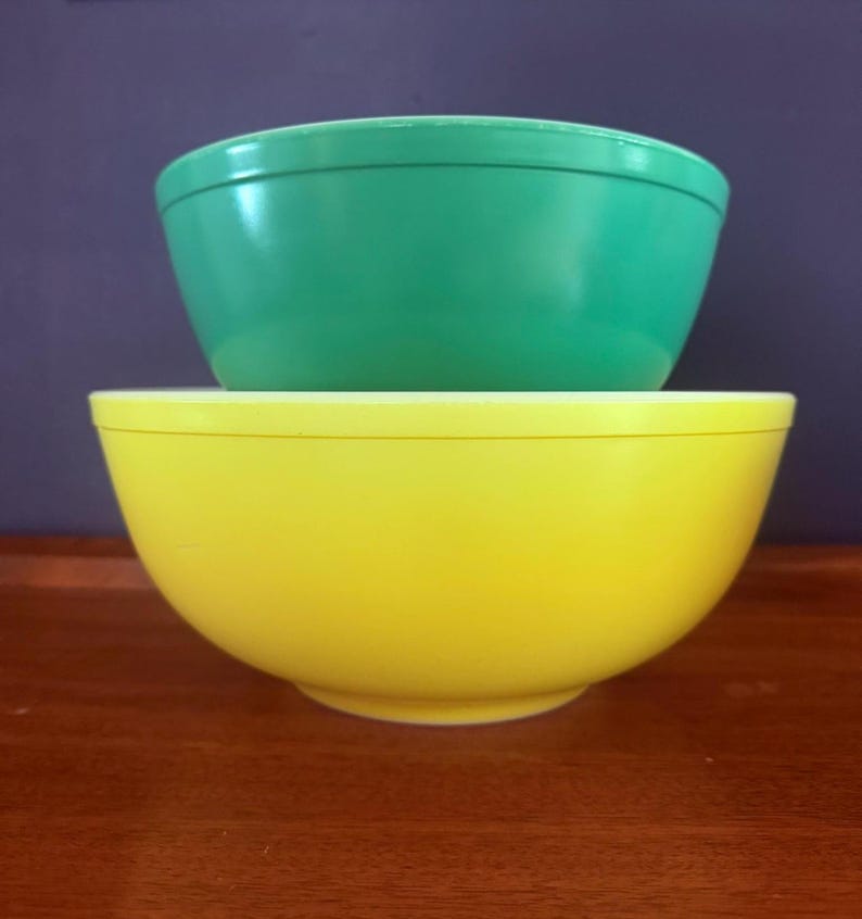 Set of 4 Vintage Pyrex Primary Colors Nesting Bowls #401/402/403/404 - Etsy