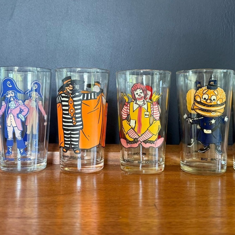 Vintage Cartoon Glassware - Etsy