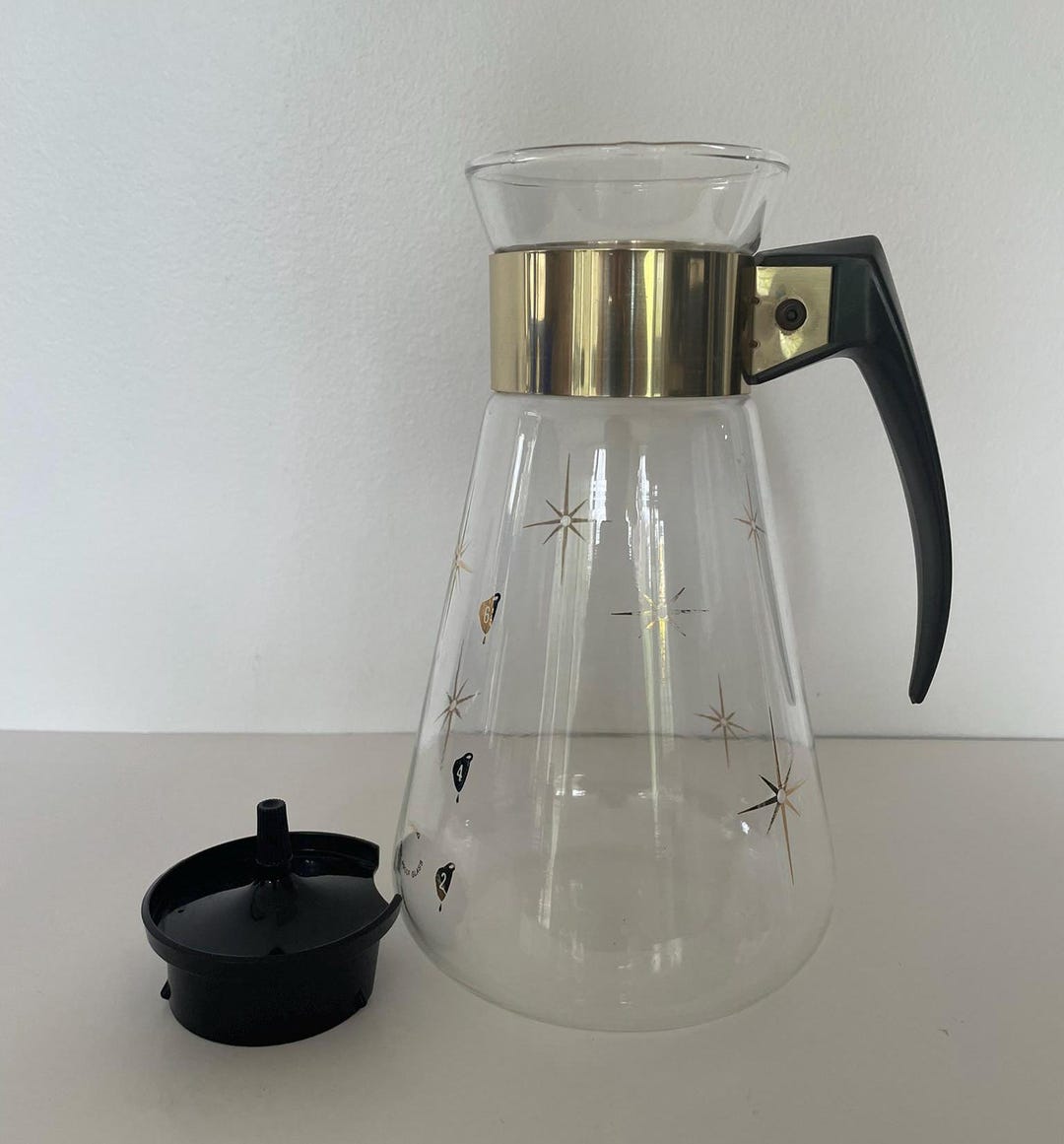 Vintage Mid Century Modern Corning Ware Coffee Carafe With "atomic ...