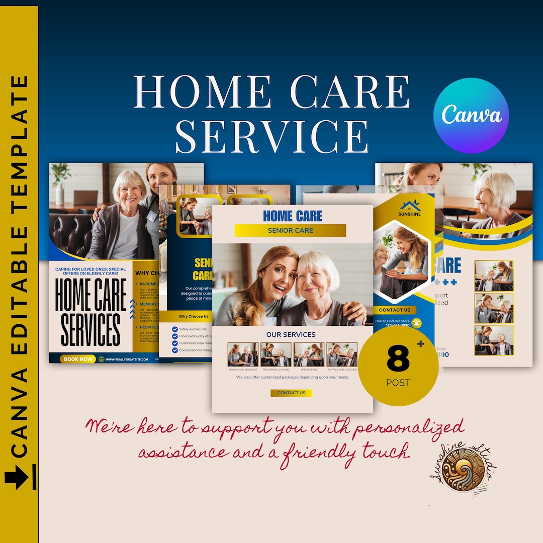 Senior Care L Home Care Flyer Template | Home Care Services| Medical ...
