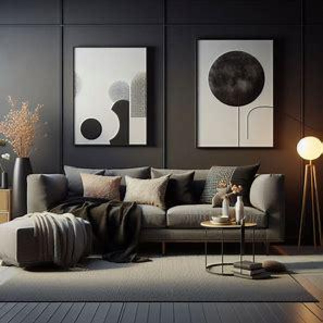 Wall Design, Artistic Sofa Wall Decor, Unique Wall Art With Couch ...