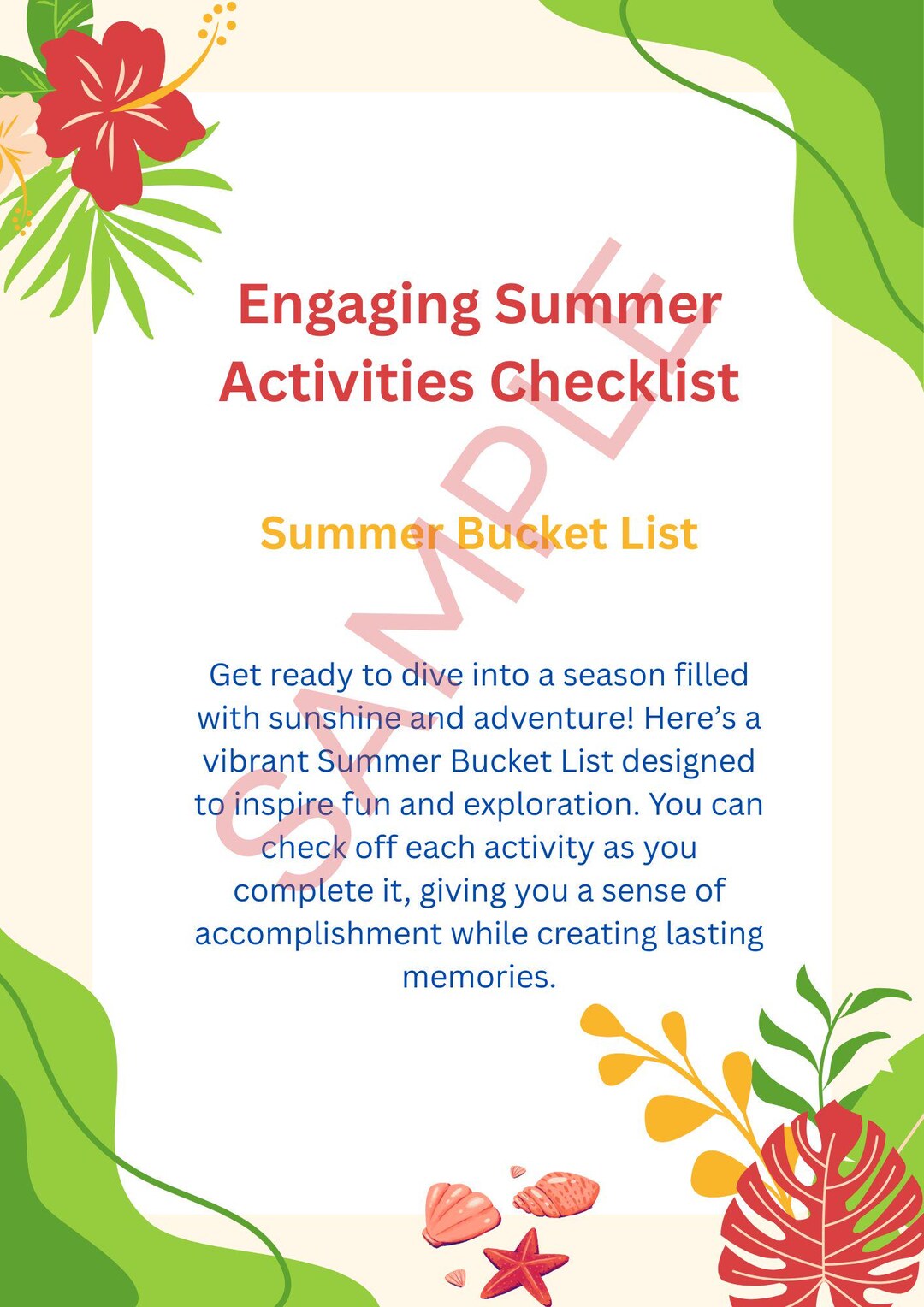 Sunny Days Printables | Summer Planners, To-do Lists & Digital ...