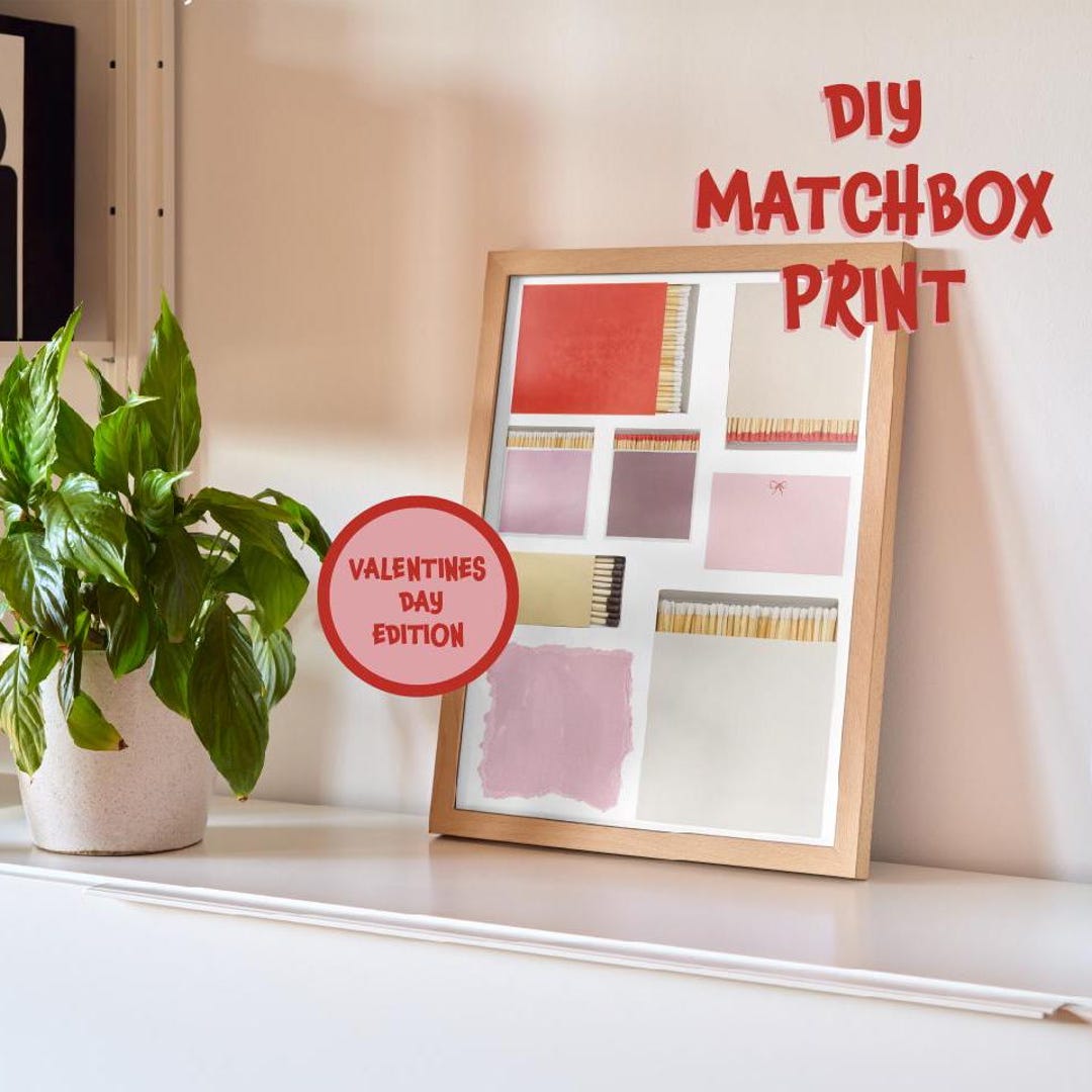 Minimalist Matchstick Poster (valentines Day Edition) – Digital ...