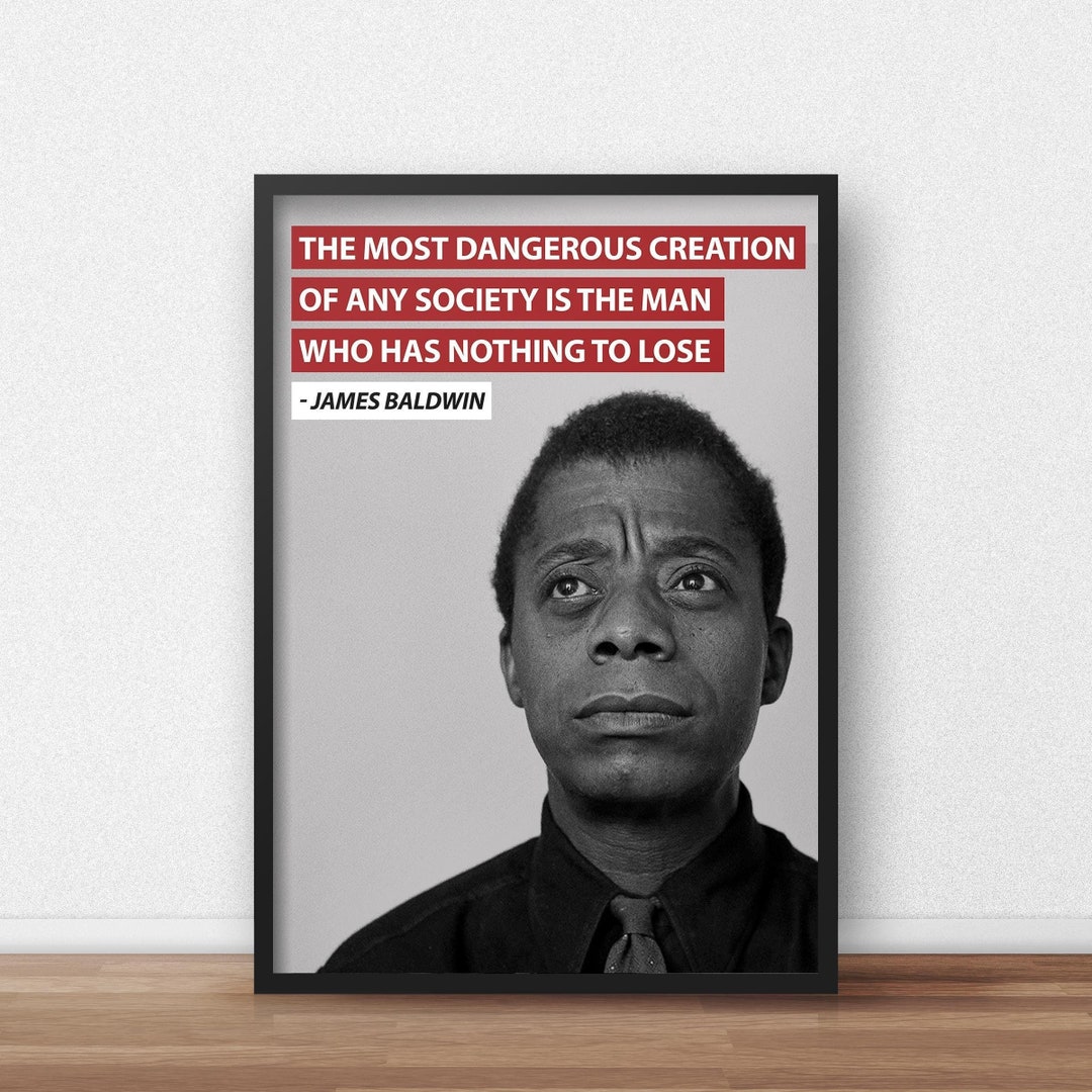 James Baldwin Inspirational Quote Poster - Digital Print - Etsy