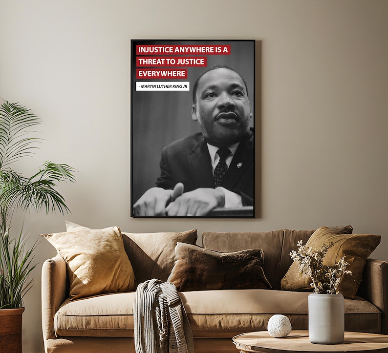 Martin Luther King Inspirational Quote Poster - MLK Digital Print - Etsy