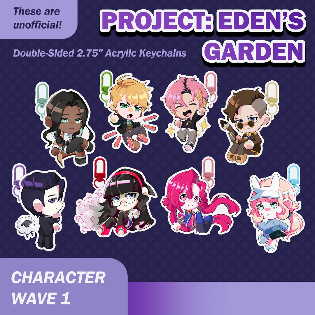 Project: Eden's Garden 2.75" Acrylic Keychains - Wave 1 - Etsy