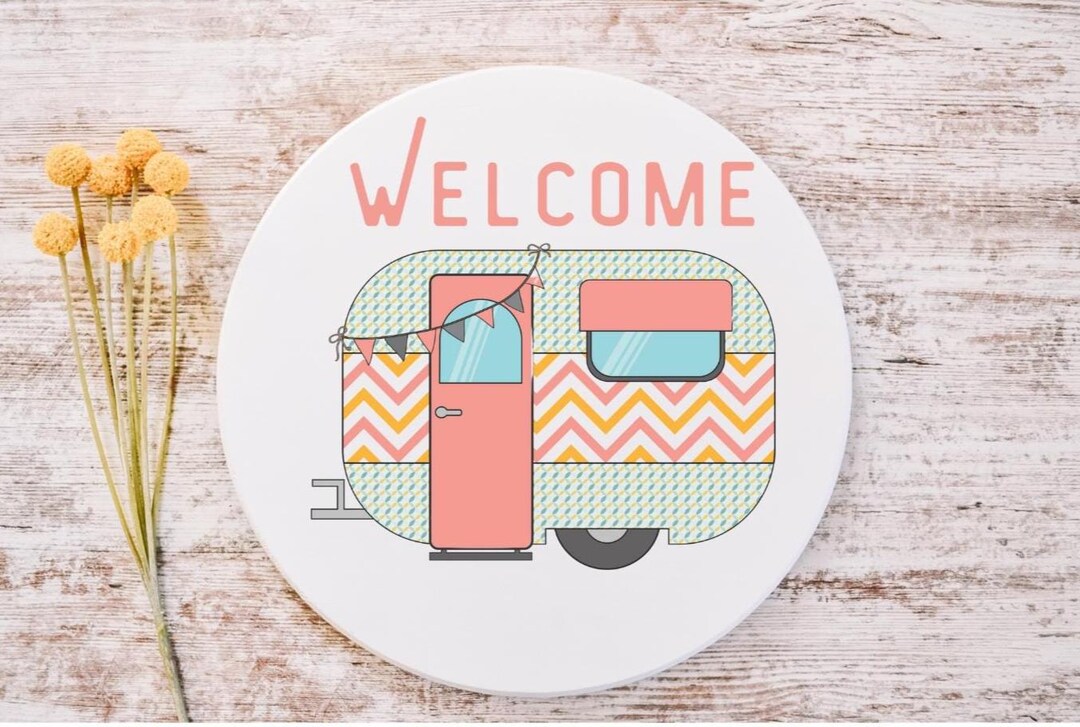 Camper Welcome Sign, Welcome Camper, Welcome to Our Camper, Wood Camper ...