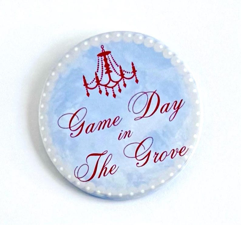 3" Blue and Red Tailgate Buttons Football Buttons Gameday Buttons ...