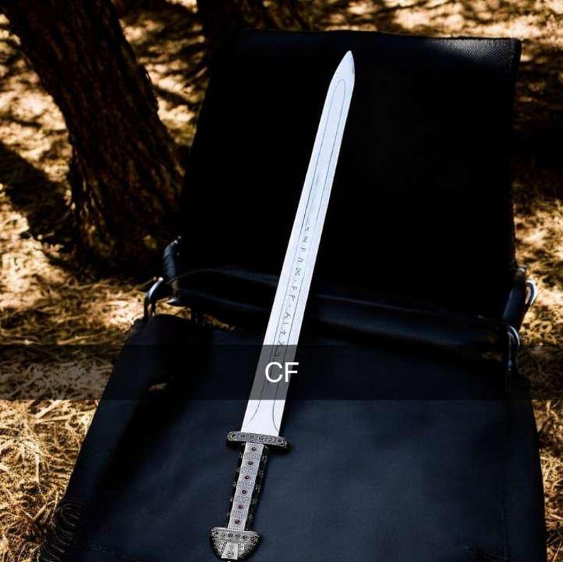 Beautiful Handmade Sword , Custom Hand Forged Sword With Leather Sheath ...