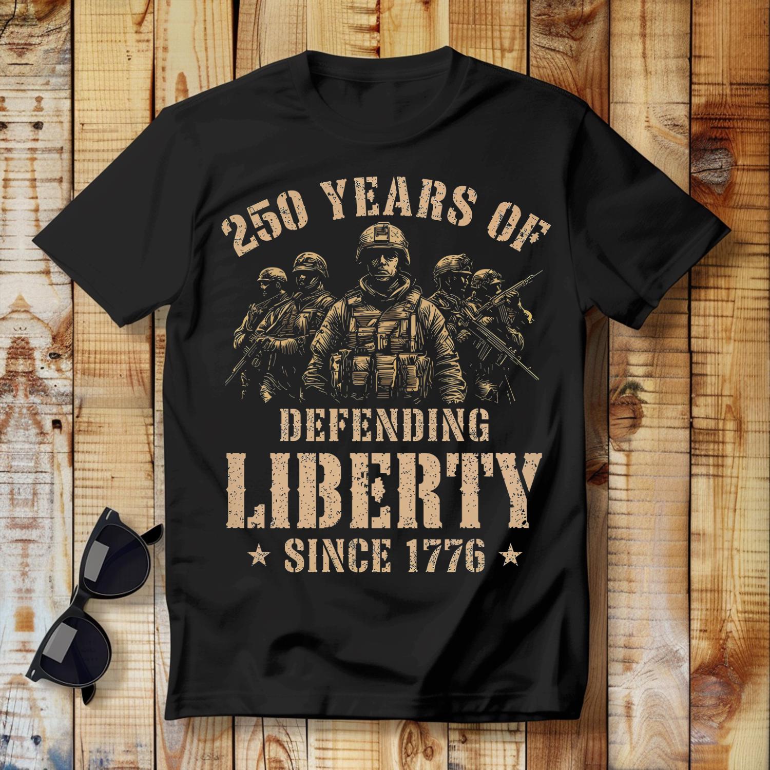 250 Years of Defending Liberty PNG – Patriotic Military Veteran ...