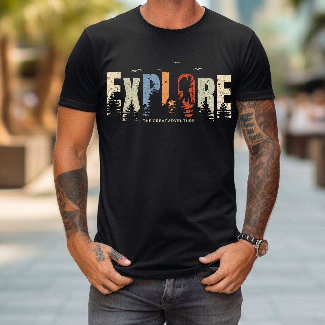 EXPLORE Shirt Design PNG – Adventure Shirt Design – Retro Outdoor ...