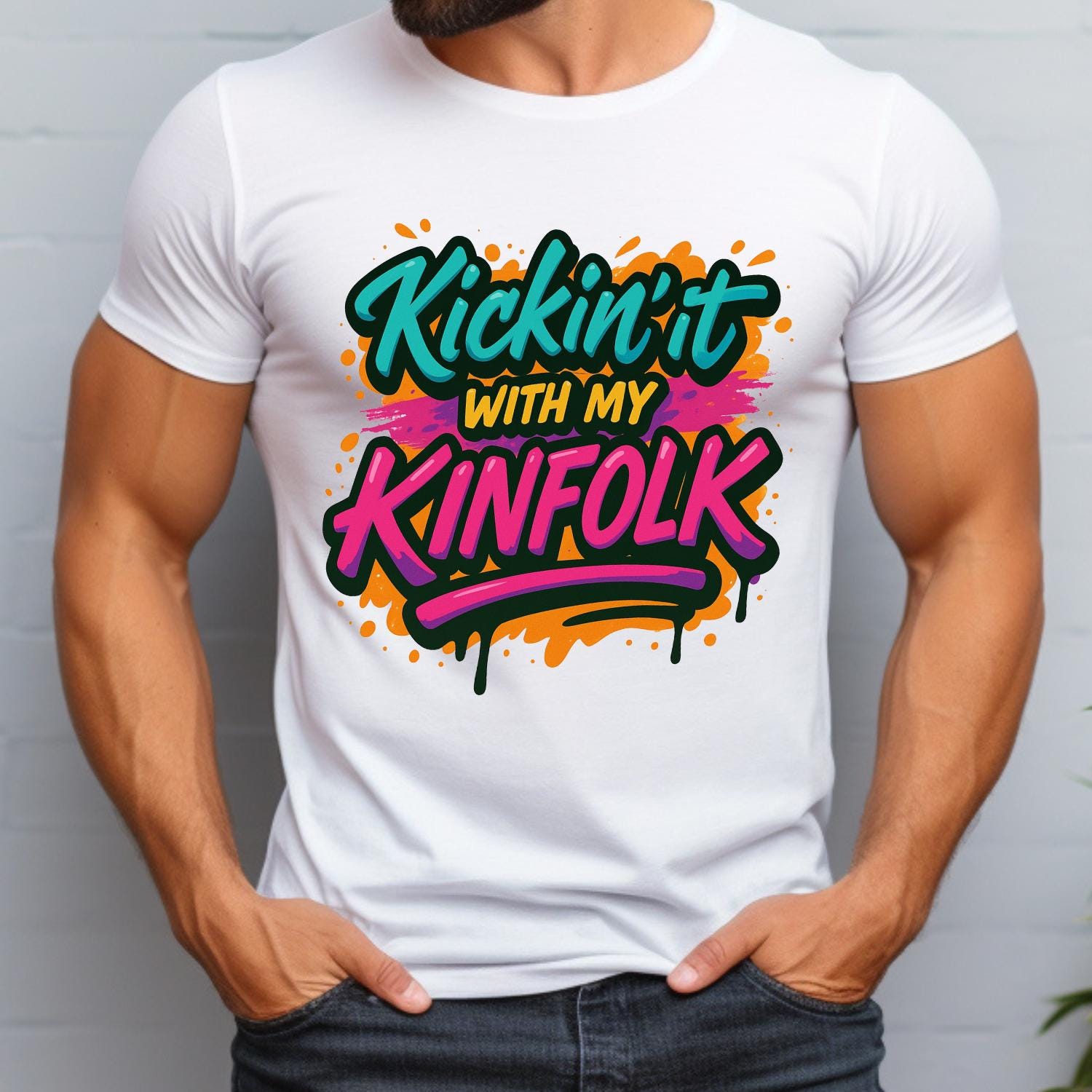 Kickin' It With My Kinfolk PNG – Urban Graffiti Family Reunion ...